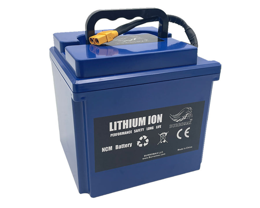 Battery, 52v 23.2ah 60a, Lithium Ion, BMS, Blue (Part #19906) Fits TT1 ...