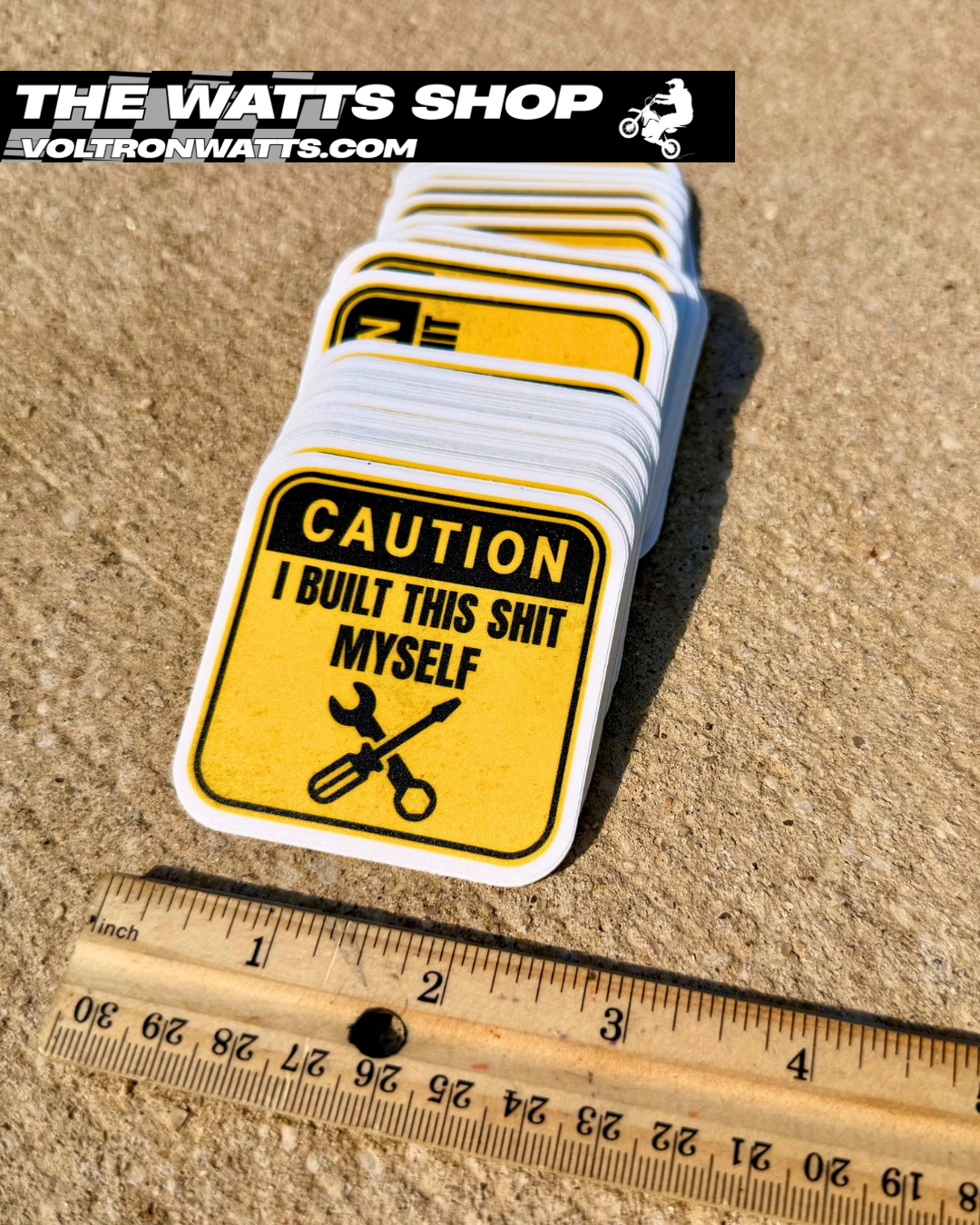 I Made This Sh!t Myself Sticker - Voltron Watts