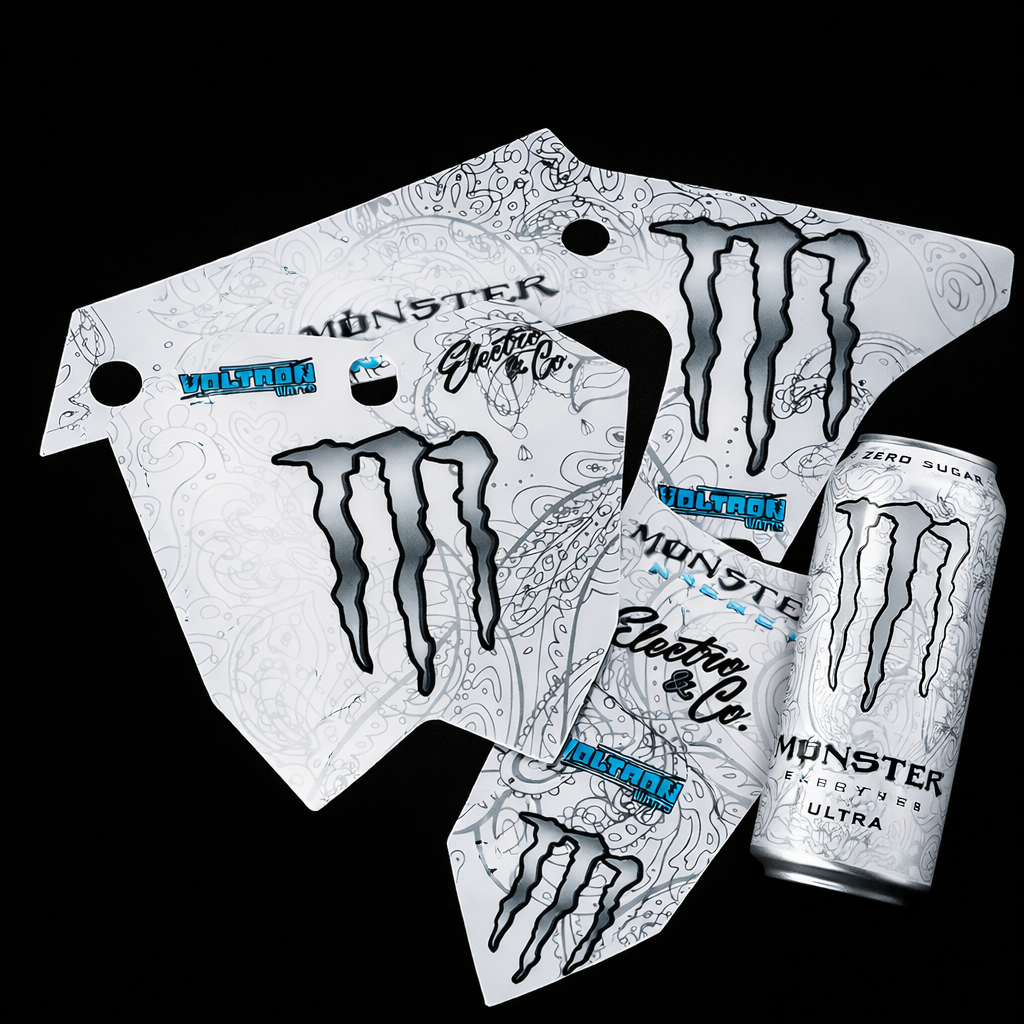 White Monster ETM RTR Decal Kit 60V & 72V – Voltron Watts
